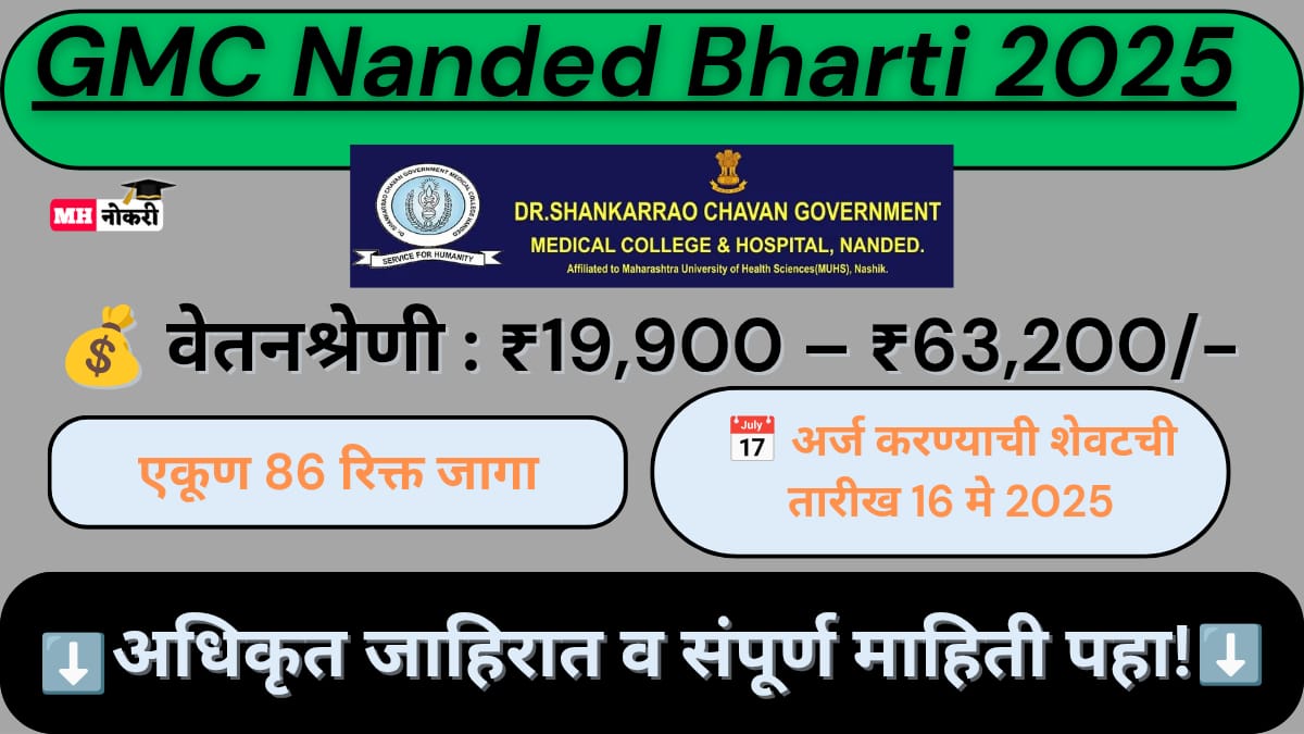 GMC Nanded Bharti 2025